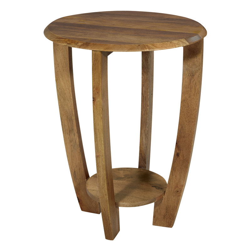 Millwood Pines Solid Mango Wood Side Table | Wayfair